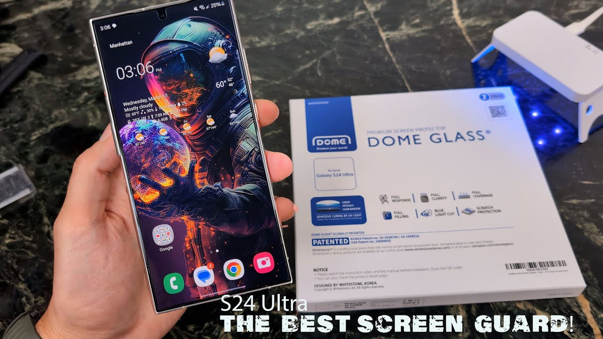 Samsung S24 Ultra Whitestone Dome Glass Screen Protector Install Gui