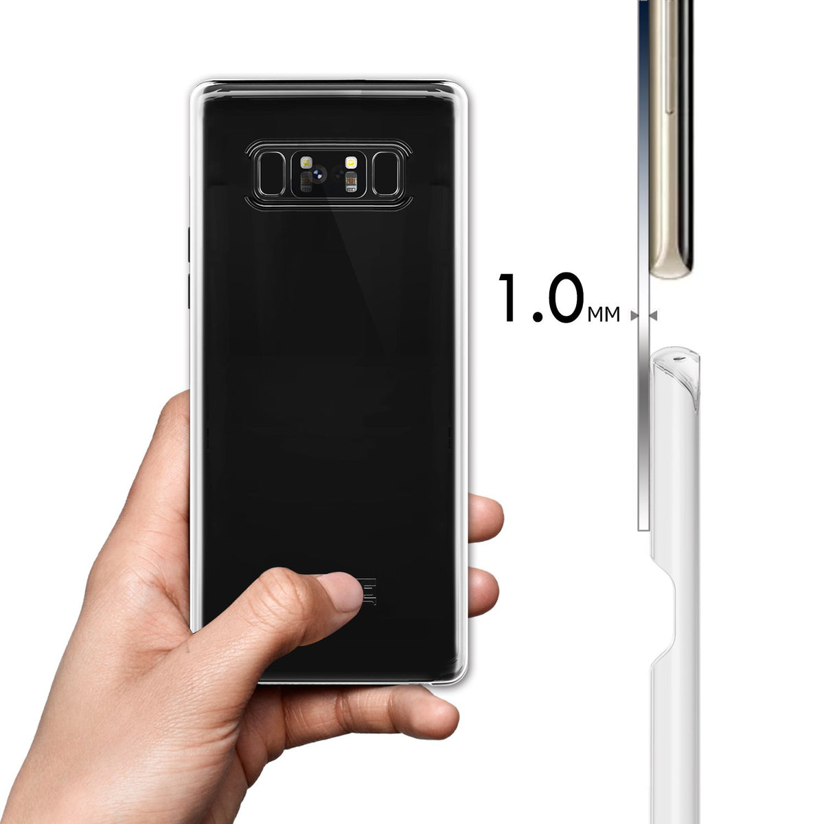 [Dome Case] Galaxy Note 8 Levitation Clear Case – Whitestonedome